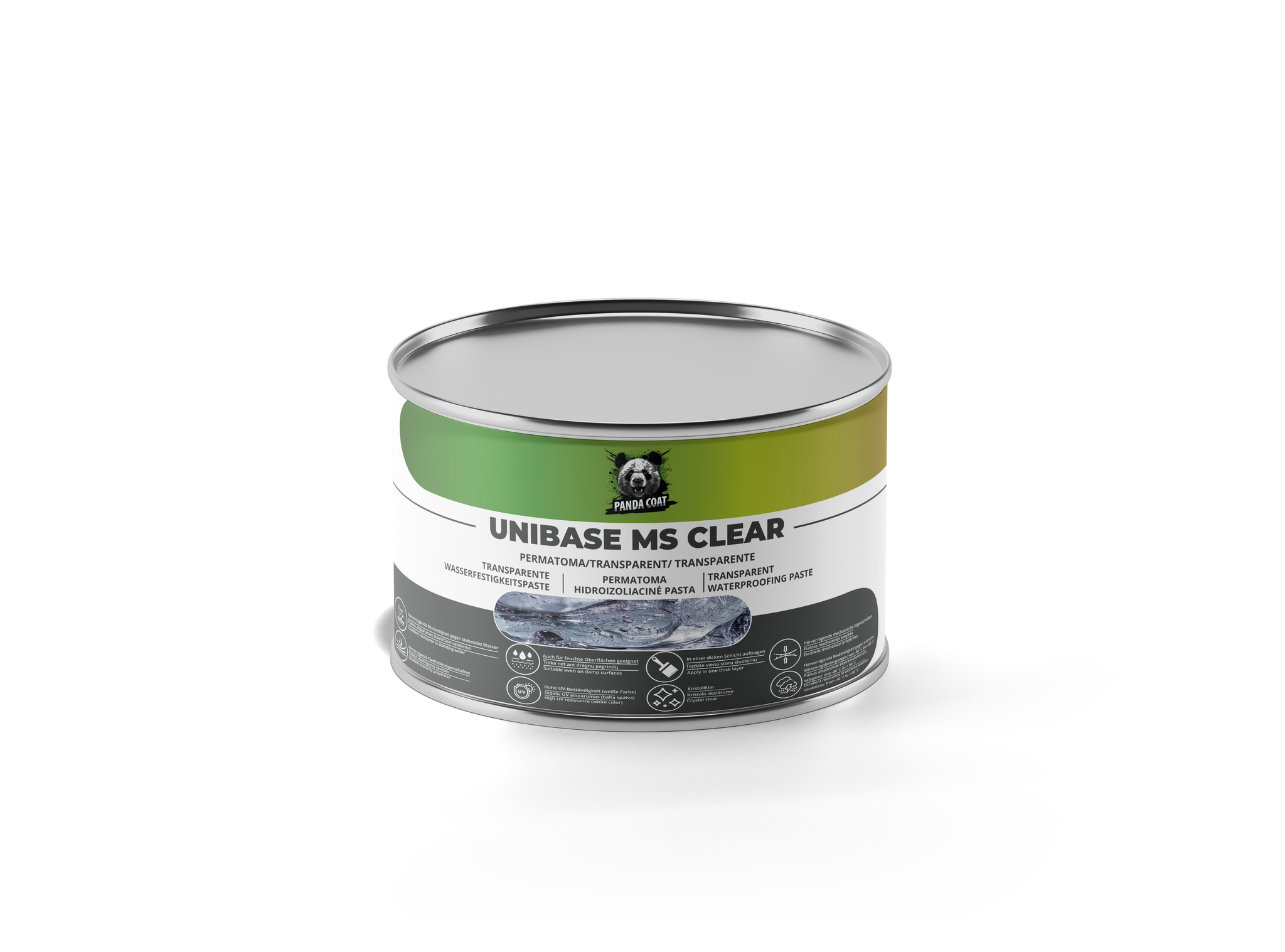TRANSPARENT waterproofing paste UNIBASE MS CLEAR SF 0.2 kg – Pandacoat